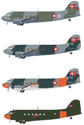 LN87-D02 1/87!!! RDAF C-47 Part 2 | Lima November Decals